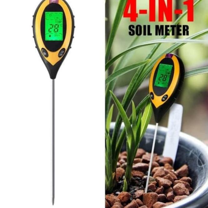 Jual Digital Soil Meter Tester Ph Tanah 4 In 1 Survey Garden Tanaman ...
