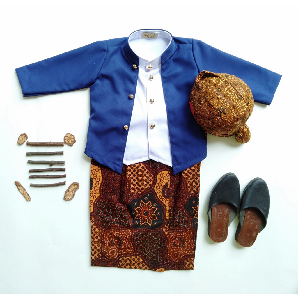 Jual BESKAP BAJU ADAT JAWA MODEL OVJ ANAK WARNA BIREL USIA 0-3 TAHUN ...