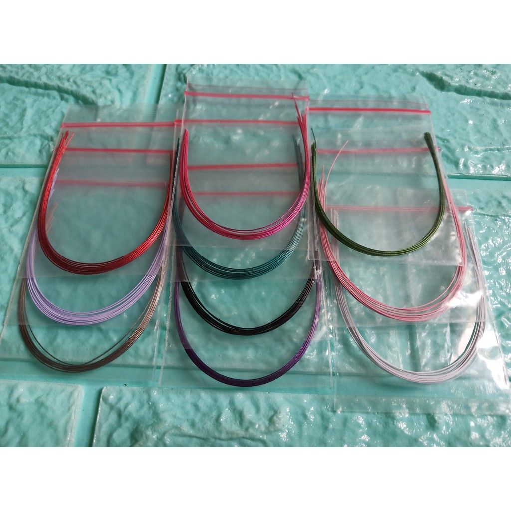 Jual Kawat warna behel isi 10 kawat ortho kawat gigi | Shopee Indonesia