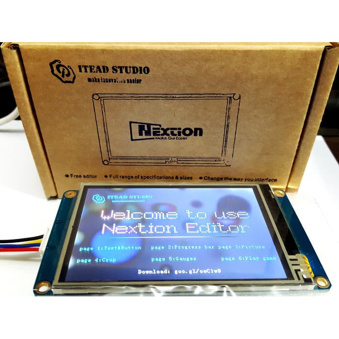 Jual Nextion 3.5" HMI UART LCD TFT + Touchscreen 480 x320px for Arduino | Shopee Indonesia