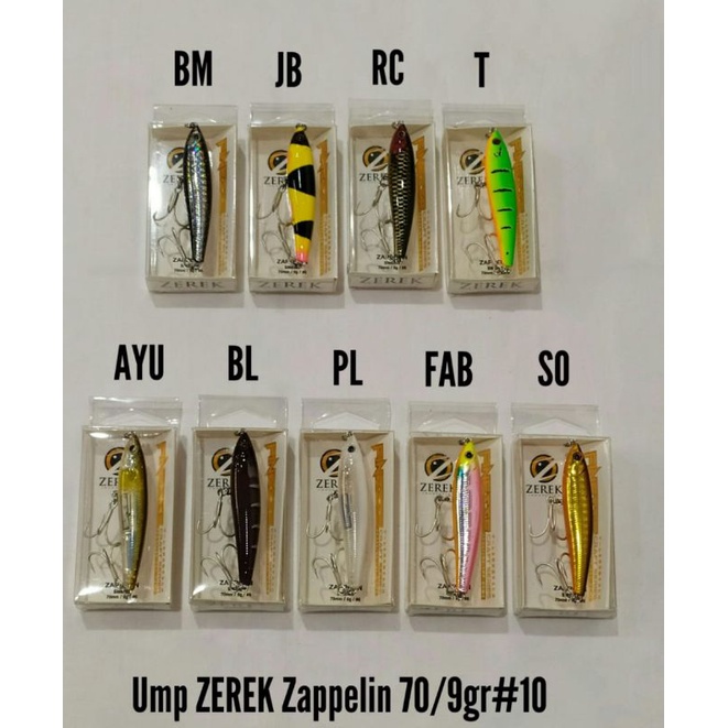 Jual umpan lure ikan zerek zappelin mini 70 mm 9 gram | Shopee Indonesia