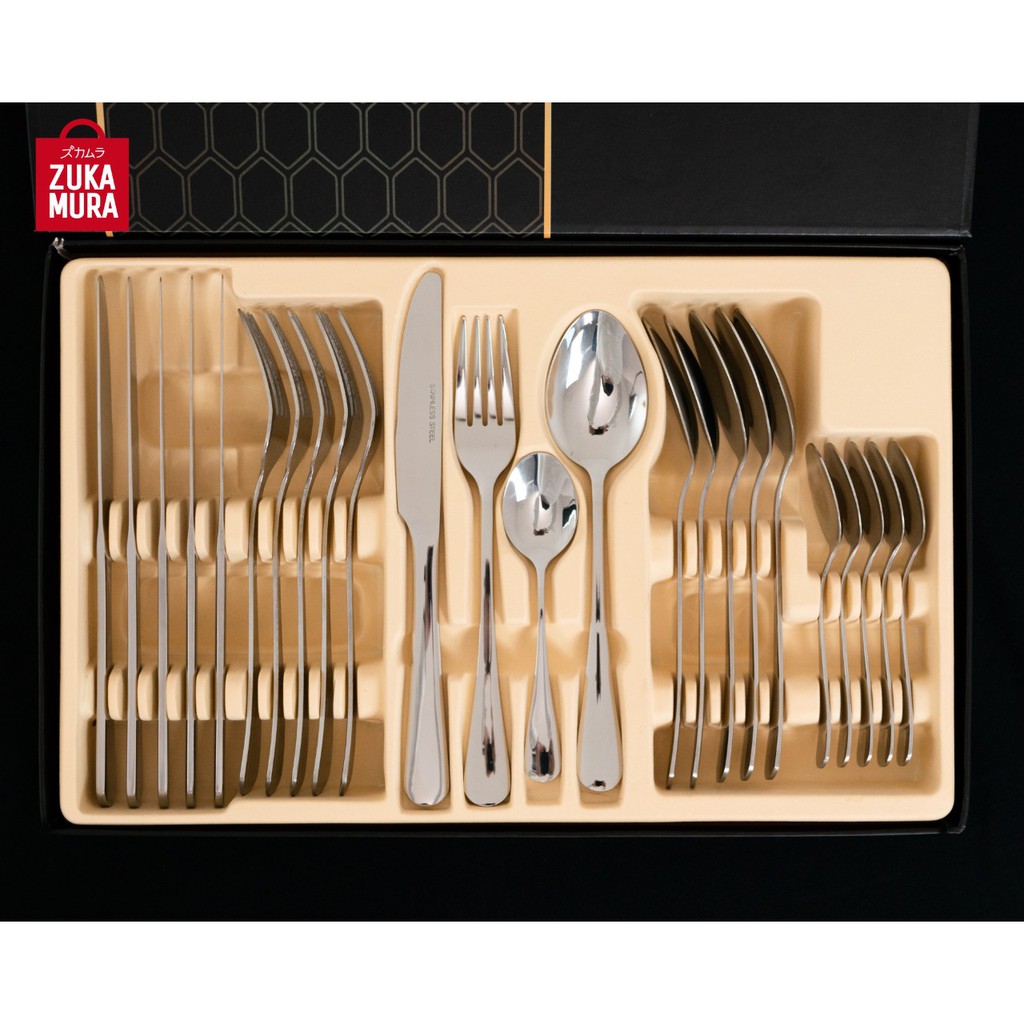 Jual Cutlery Set Alat Makan Lengkap Mewah By Zukamura | Shopee Indonesia