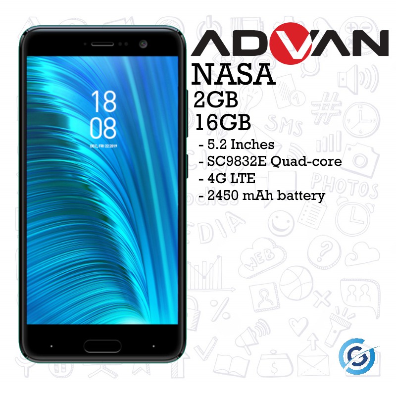 Jual Advan NASA 2/16 2GB 16GB Garansi Resmi Advan | Shopee Indonesia