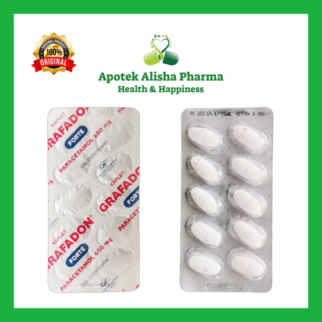 Jual Grafadon Forte Graha - Gravadon 650mg Tablet Obat Penurun Panas ...