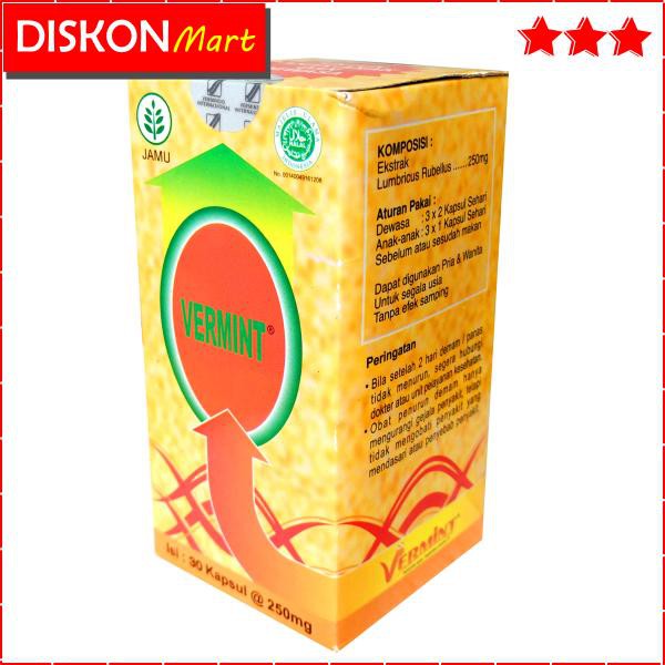 Jual 30 Kapsul Vermint Cacing, Obat Tipes (Tifus) & Demam, Asma ...