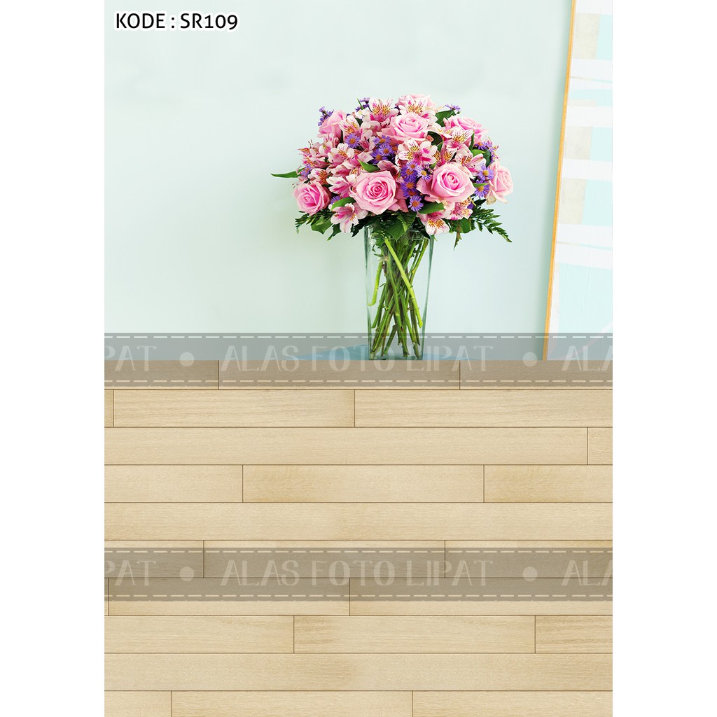 Jual Alas Foto Lipat 2 Motif Pastel Bunga A3+ SR109 (Background Foto ...