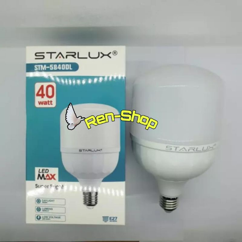 Jual Bohlam Lampu Starlux Led MAX Super Bright 40watt SNI Cahaya Putih | Shopee Indonesia