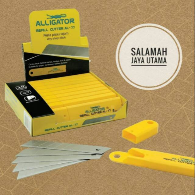Jual Isi Cutter Besar Alligator AL-77 / Refill Cutter Besar | Shopee ...