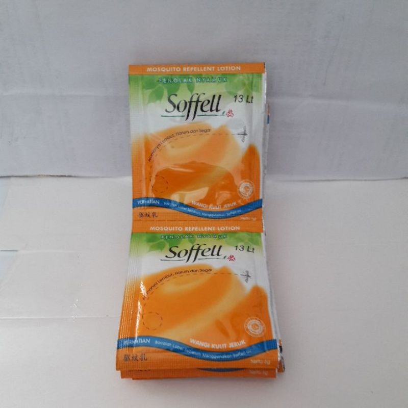 Jual soffel sachet jeruk 6g 1renceng(isi 12pcs)lotion anti nyamuk ...