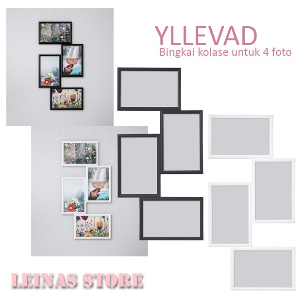Jual Bingkai kolase untuk 4 foto / bingkai foto kolase 21x41 cm IKYL ...