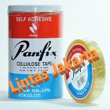 Jual Selotip / Isolasi / Cellotape merk Panfix ukuran 1 inch x 72 yards ...