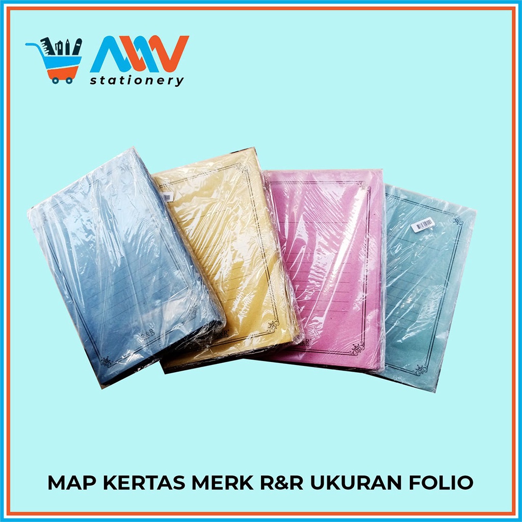 Jual (1 PACK) Stopmap Kertas / Stofmap / Map Kertas Ukuran Folio Isi ...
