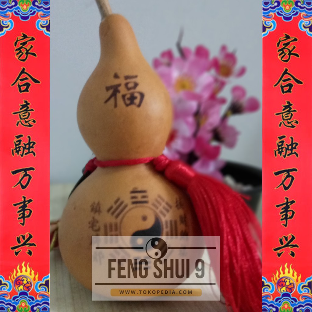 Jual Wu Lou Koin Ho Lo Chinese Gourd Labu Cina Feng Shui Yin Yang Ba ...