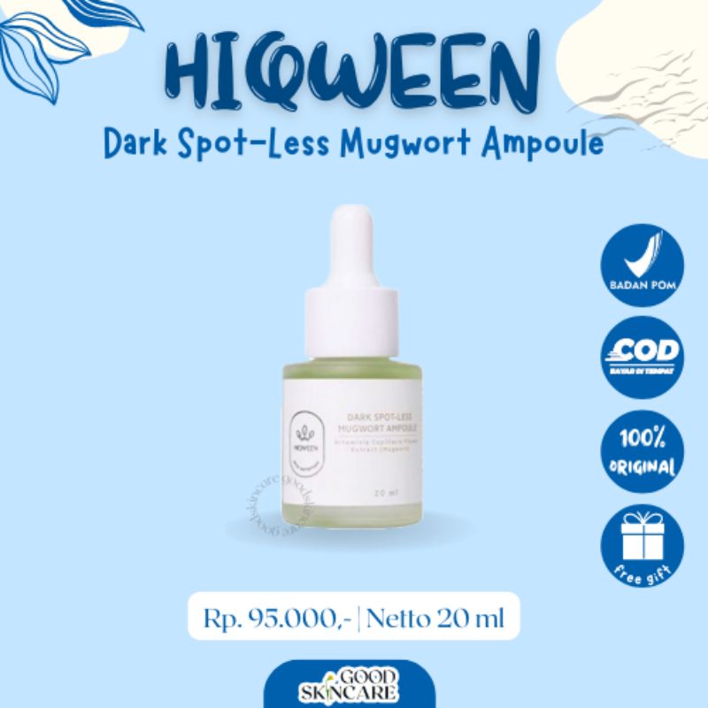 Jual Hiqween Dark Spot-Less Mugwort Ampoule isi 20gr | serum wajah ...
