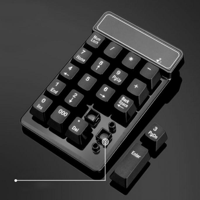 Jual XZT Tombol Angka Numpad Keypad USB Mechanical Black Switch Laptop ...