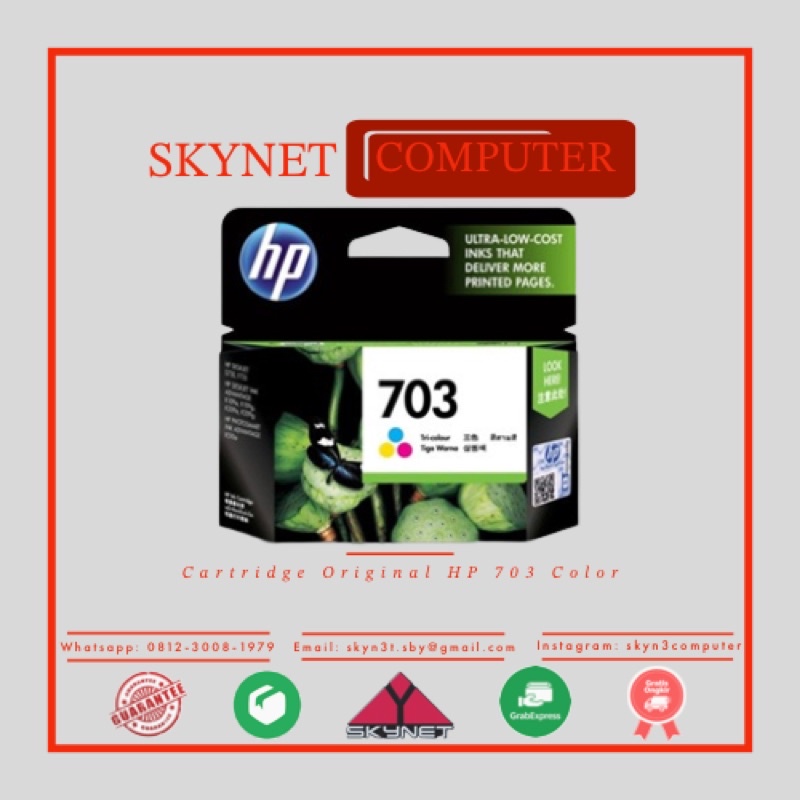 Jual Cartridge Original HP 703 Color | Shopee Indonesia