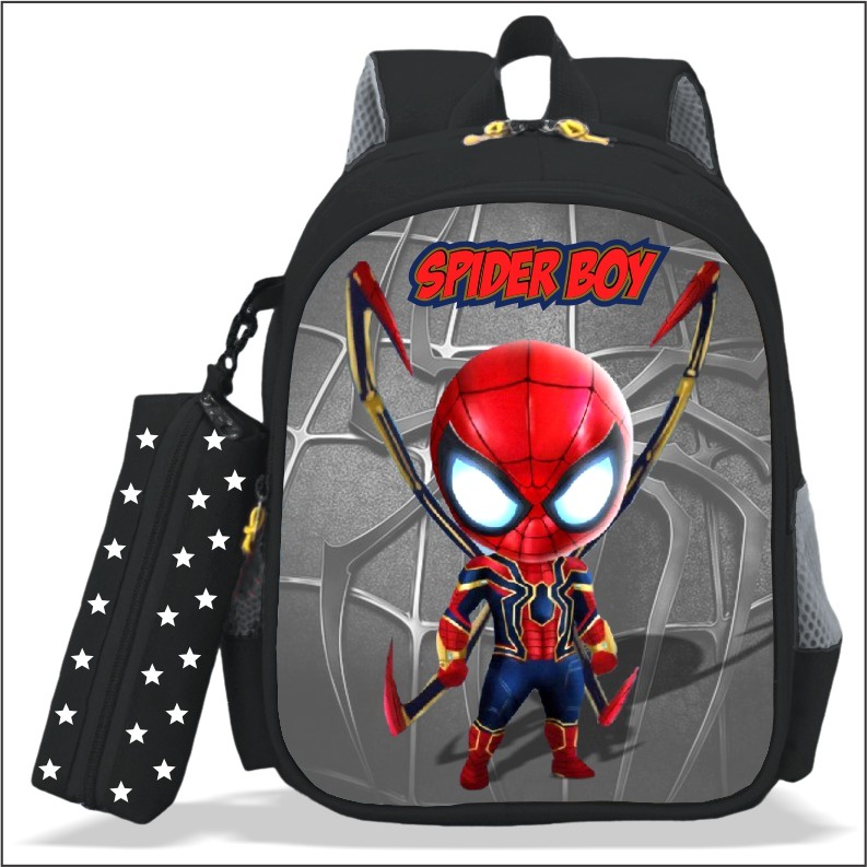 Jual Tas Ransel Anak Laki laki PREMIUM super Hero SpiderMan boy Tas Sekolah TK SD SMP PAUD ...