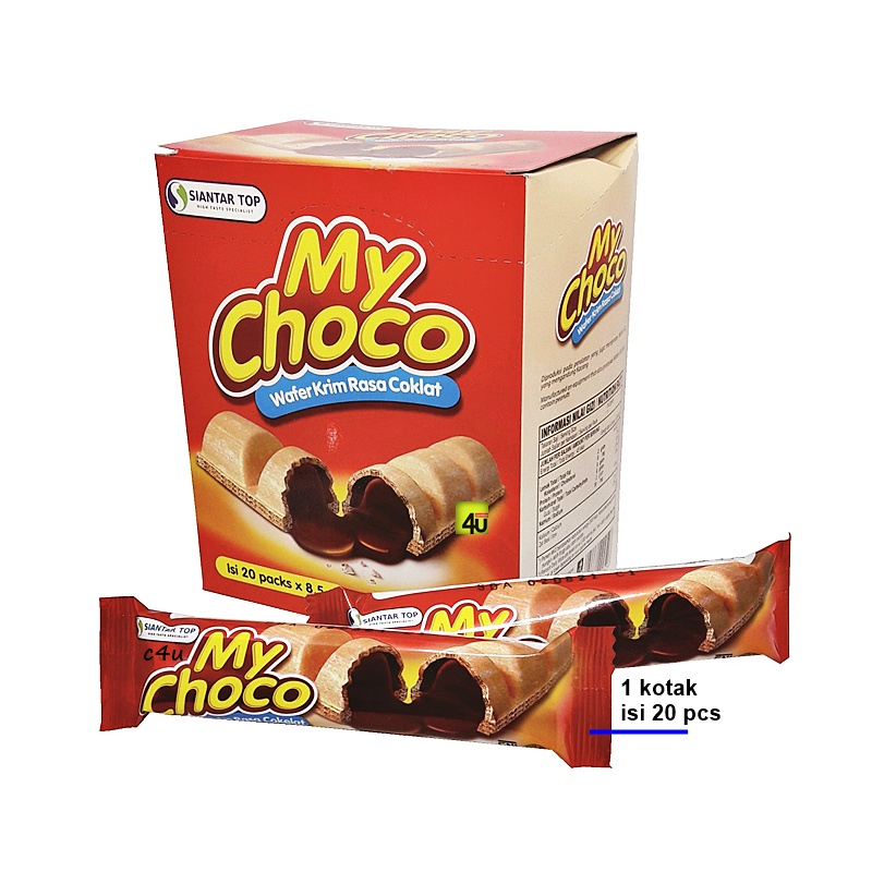 Jual My chocho isi 20pcs-siantartop-makanan ringan-wafer coklat-jajan ...