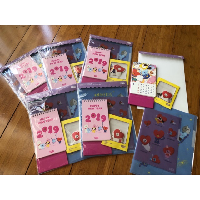 Jual BT21 Calendar 2019 SHARING SET (READY STOCK) | Shopee Indonesia