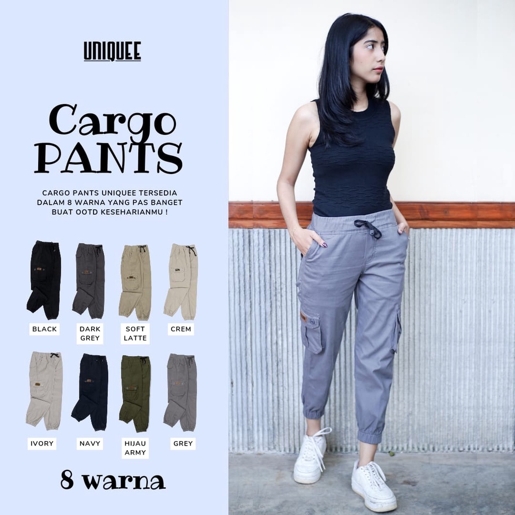 Jual CELANA CARGO JOGER - CELANA PANJANG WANITA | Shopee Indonesia