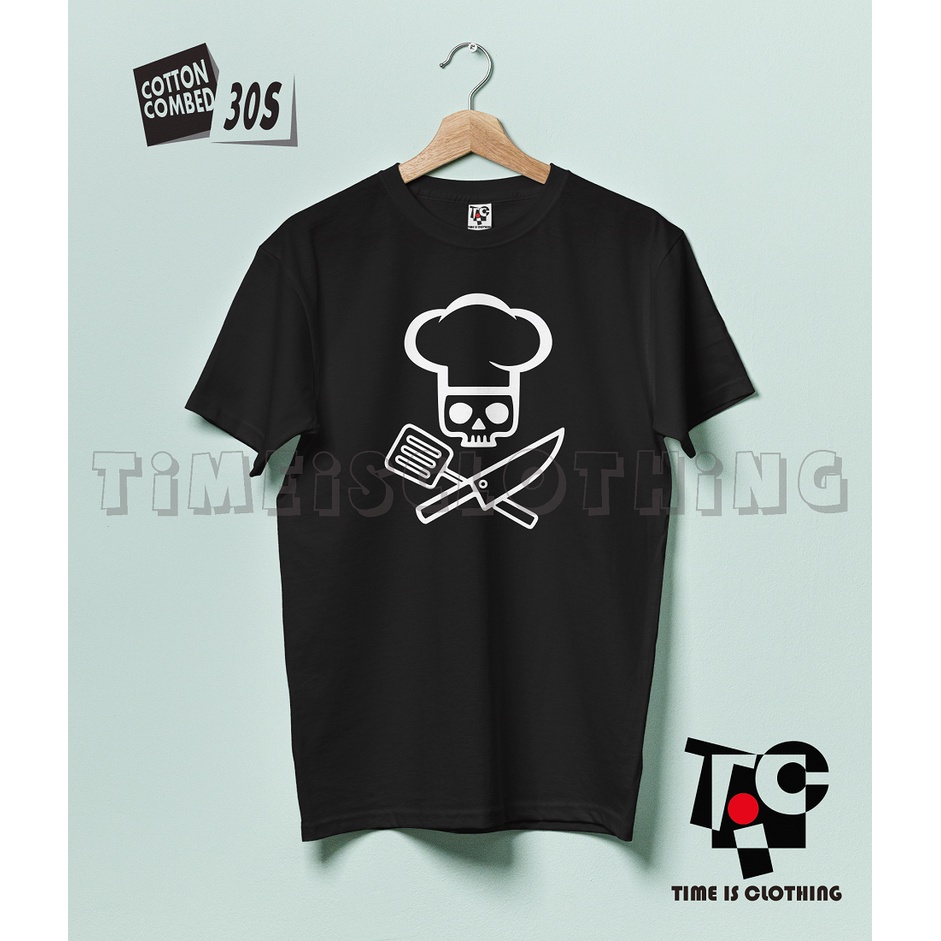 Jual Kaos Baju Combed 30S Distro CHEF KOKI KITCHEN polos custom | Shopee Indonesia