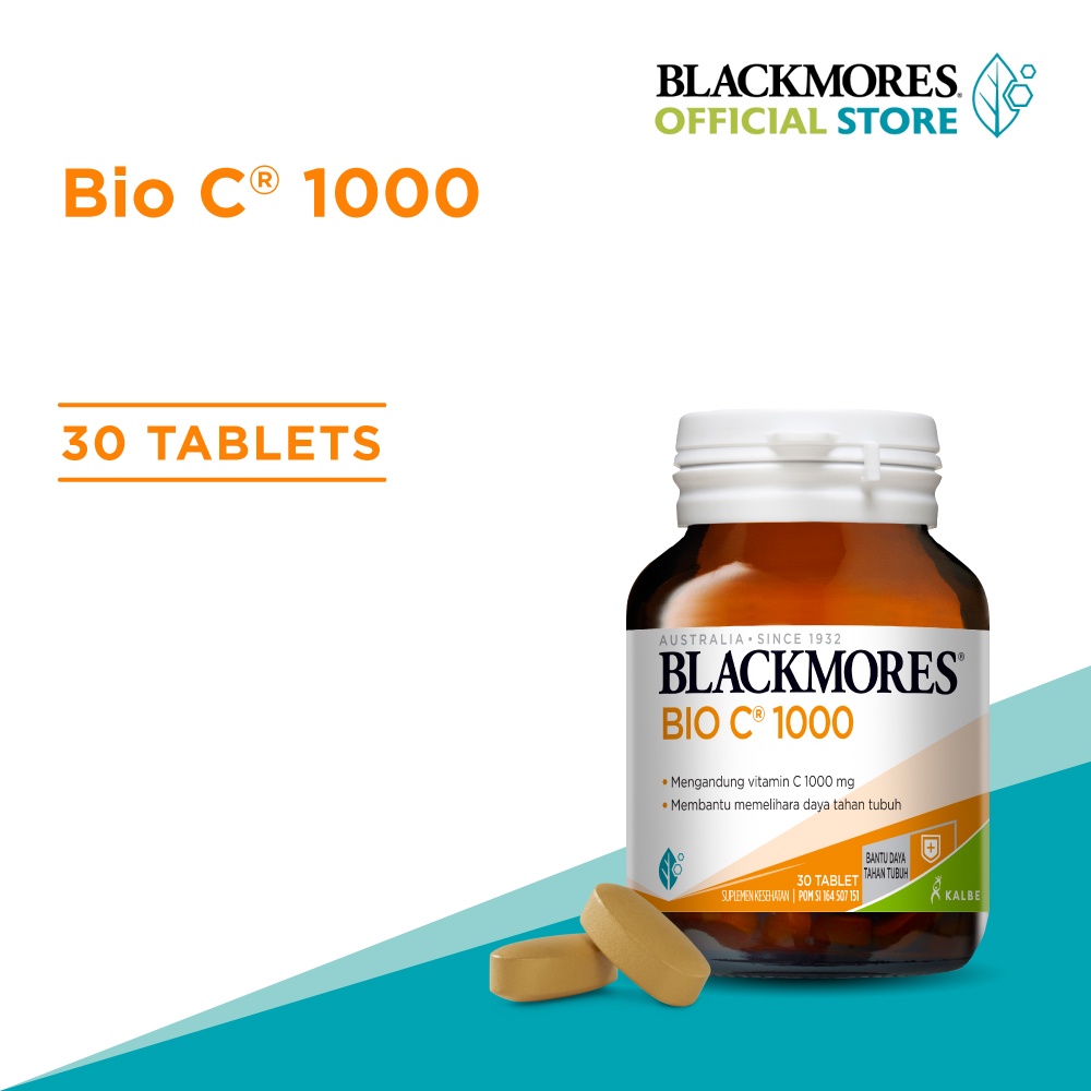 Jual Blackmores Bio C 1000mg 1 Tablet Per Hari Tinggi Vitamin C Isi 30 ...