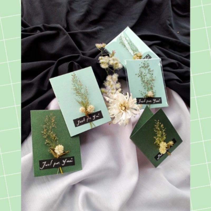 Jual Kartu Ucapan Estetik Greeting Card Vintage Gift Card Premium ...