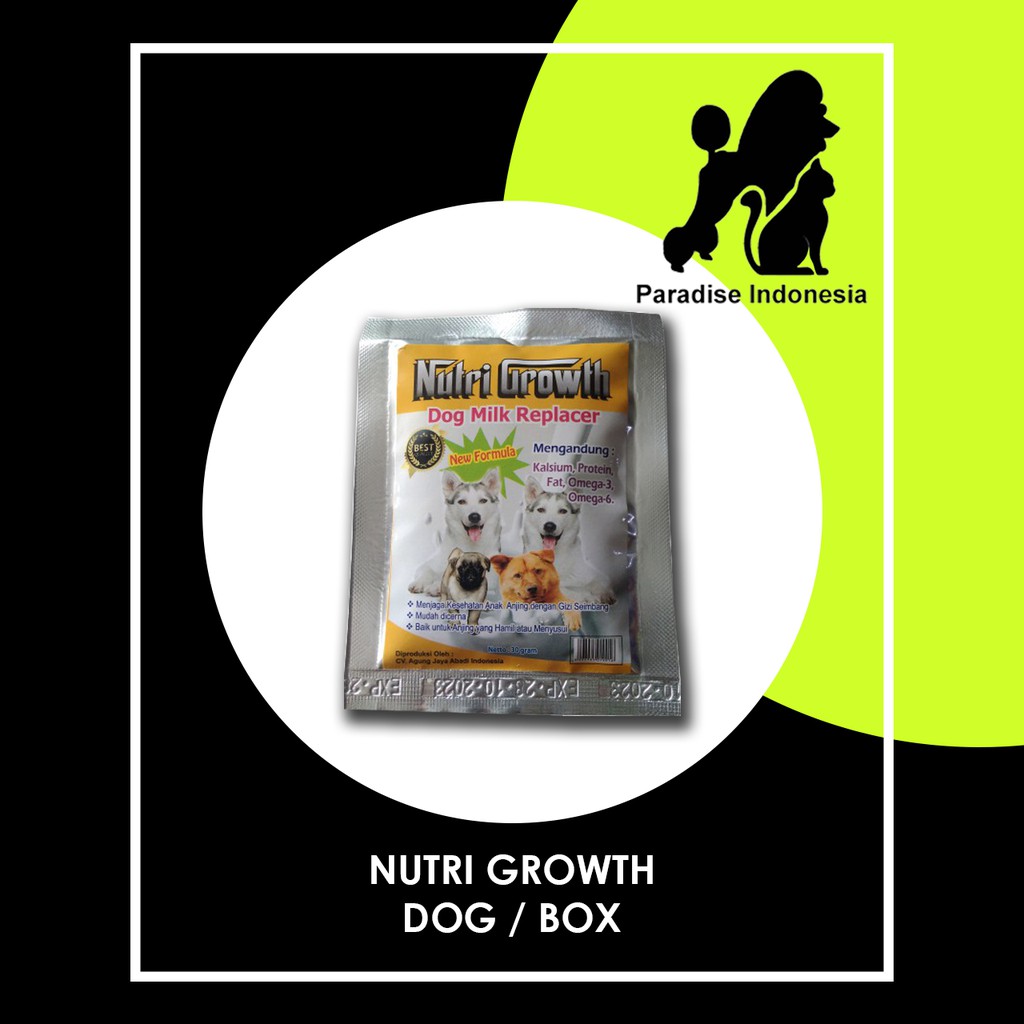 Jual Nutri Growth Dog Milk 30gr / Box ( 11 sachet ) | Shopee Indonesia
