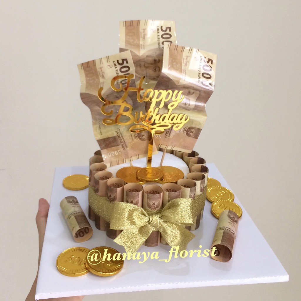 Jual Kue Uang SUDAH TERMASUK UANG - Money Cake - Kue lembaran uang ...