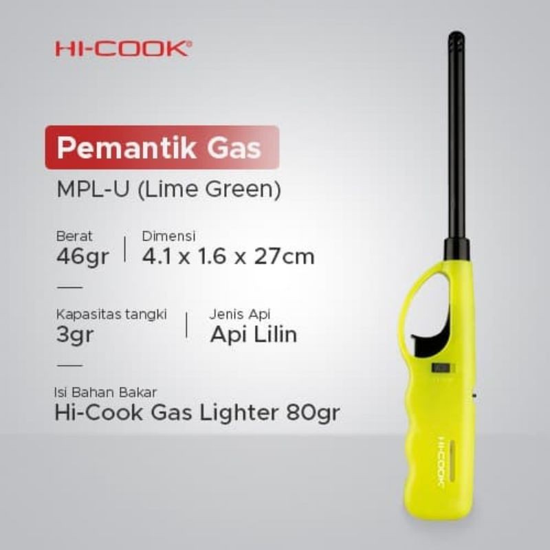 Jual Hi-Cook Pemantik / Gas Lighter MPL-U / RUBY / KENMASTER / Pemantik ...