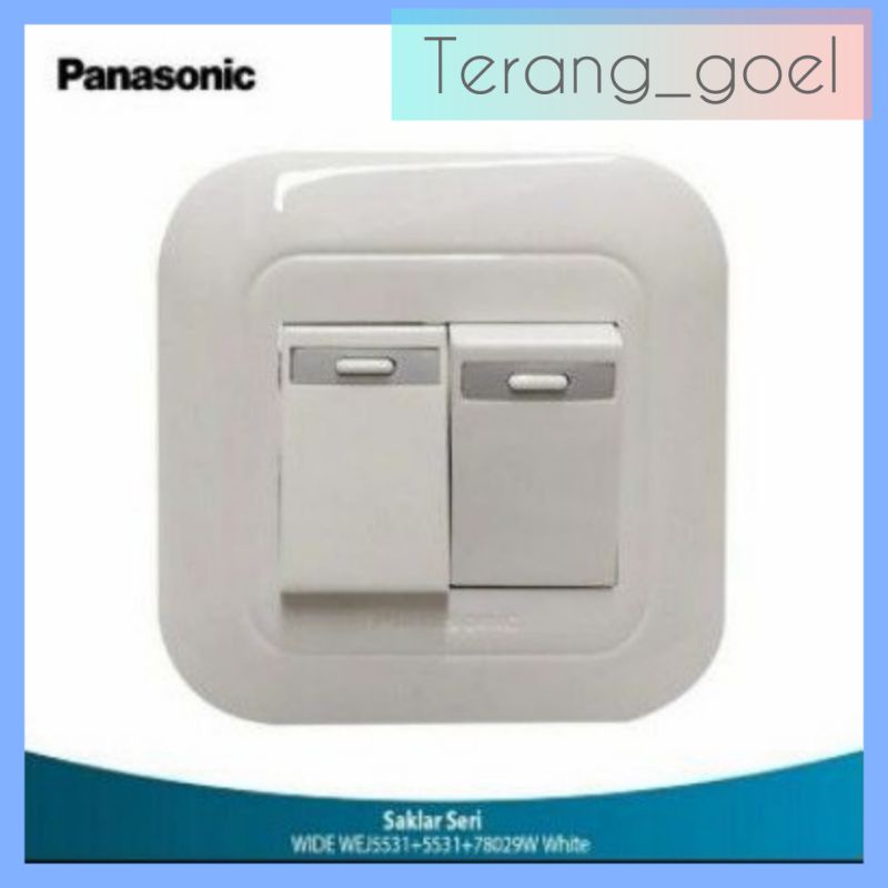 Jual Saklar Seri Panasonic Tanam / Saklar Ganda / Double Switch ...