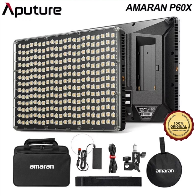 Jual Aputure P60X Video Panel Light Bi-Color 3200K-6500K | Shopee Indonesia