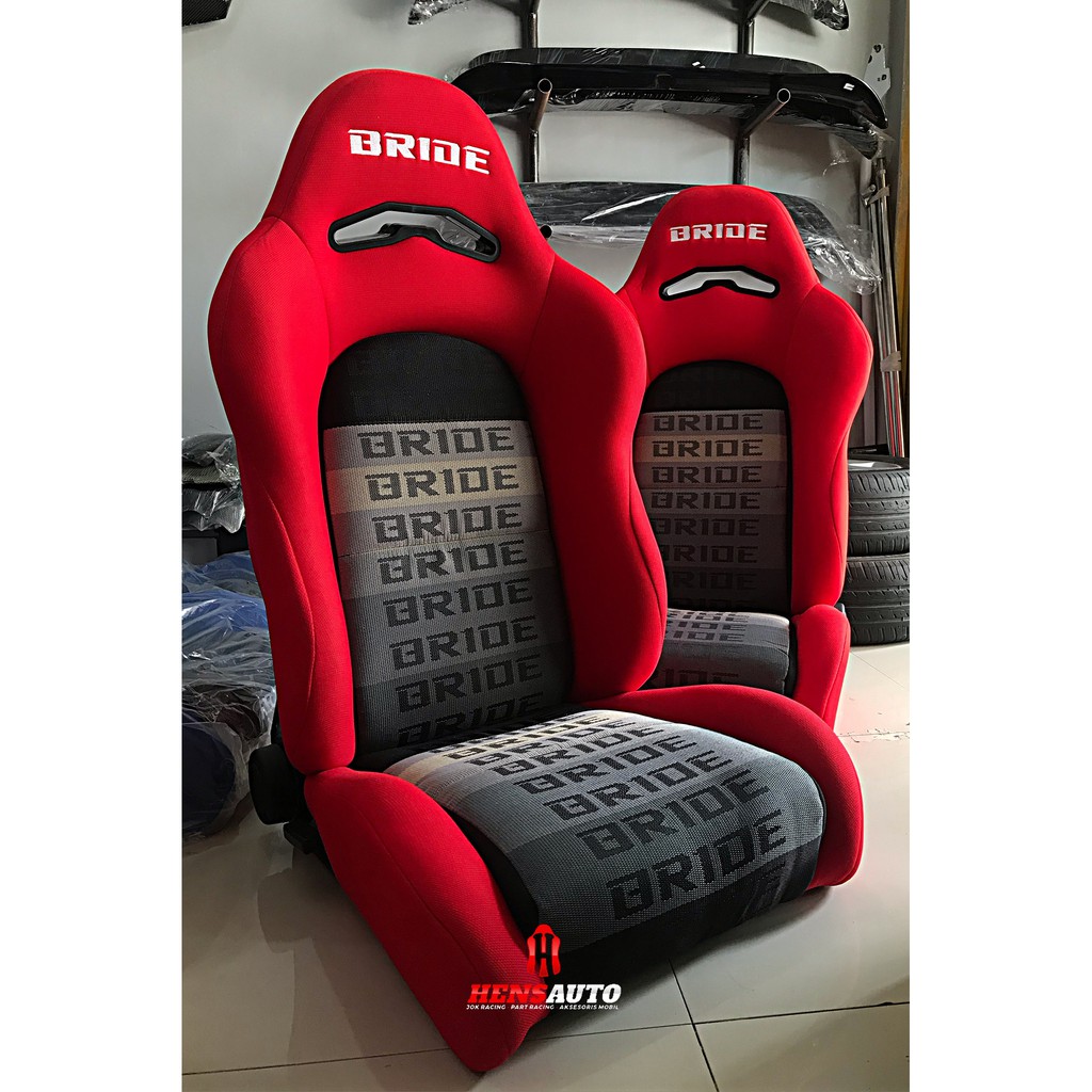 Jual JOK MOBIL RACING BRIDE ERGO MERAH GRADASI ABU HITAM | Shopee Indonesia