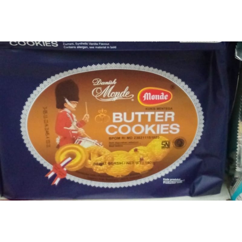 Jual Monde Butter Cookies 150 gr pack | Shopee Indonesia