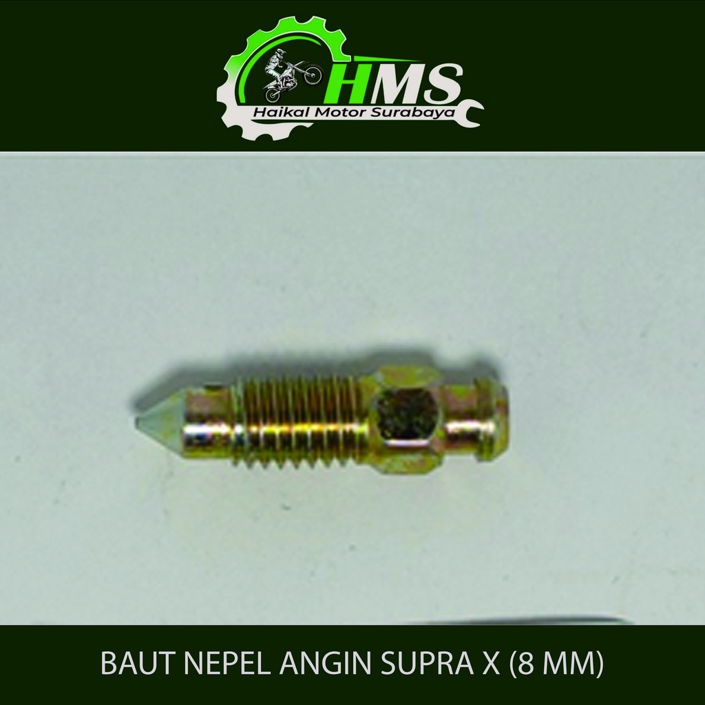 Jual BAUT NEPEL ANGIN SUPRA X - BAUT PEMBUANGAN MINYAK REM BAWAH 8mm ...