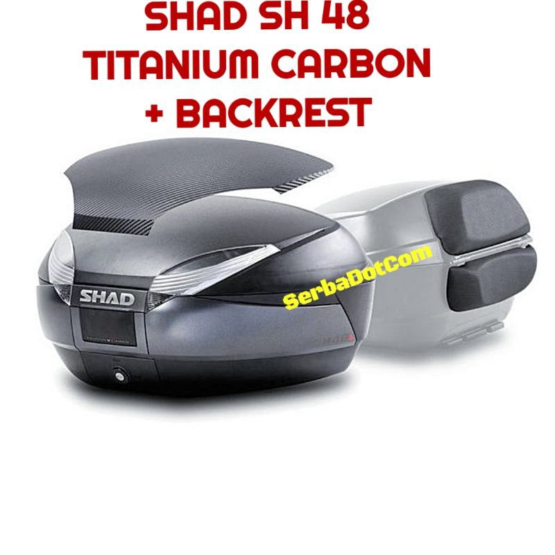 Jual Box Shad SH48 SH 48 CARBON Plus + BackRest ORIGINAL | Shopee Indonesia