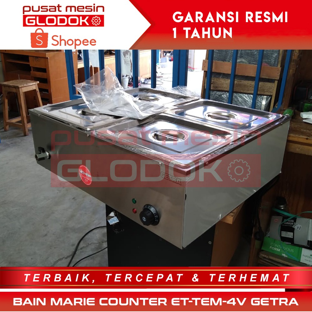 Jual TABLE TOP BAIN MARIE - KAPASITAS 4 PAN ET -TEM-4V - GETRA ...