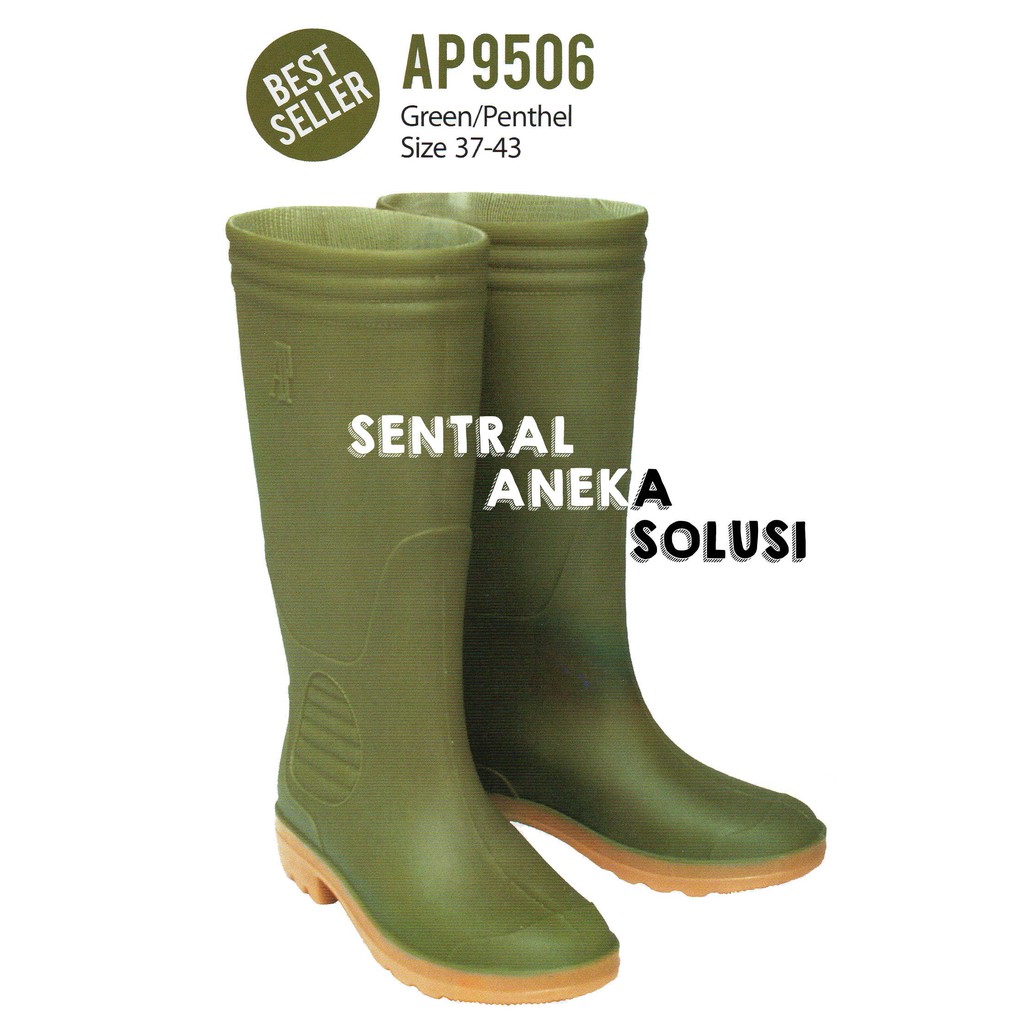 Jual TERMURAH!!! ap boots 9506 gr sepatu boot tinggi hijau original ...