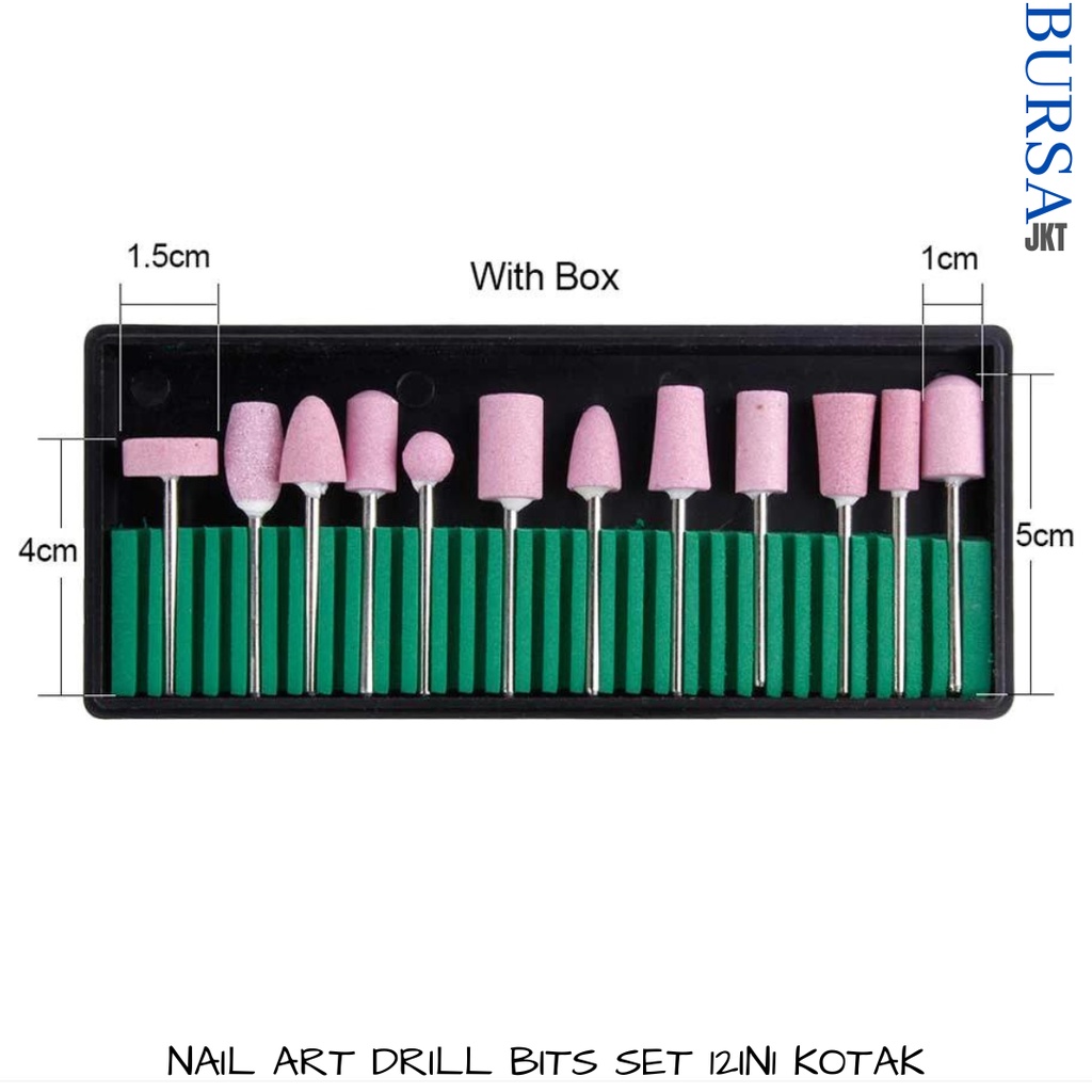 Jual MATA BOR GERINDA BATU AMPLAS GRINDER TUNER MINI SET KOTAK PINK ...