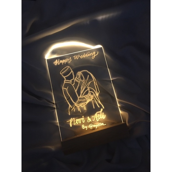Jual KADO NIKAH /KADO WISUDA/CUSTOM ACRYLIC/WEDDING GIFT/WEDDING ...