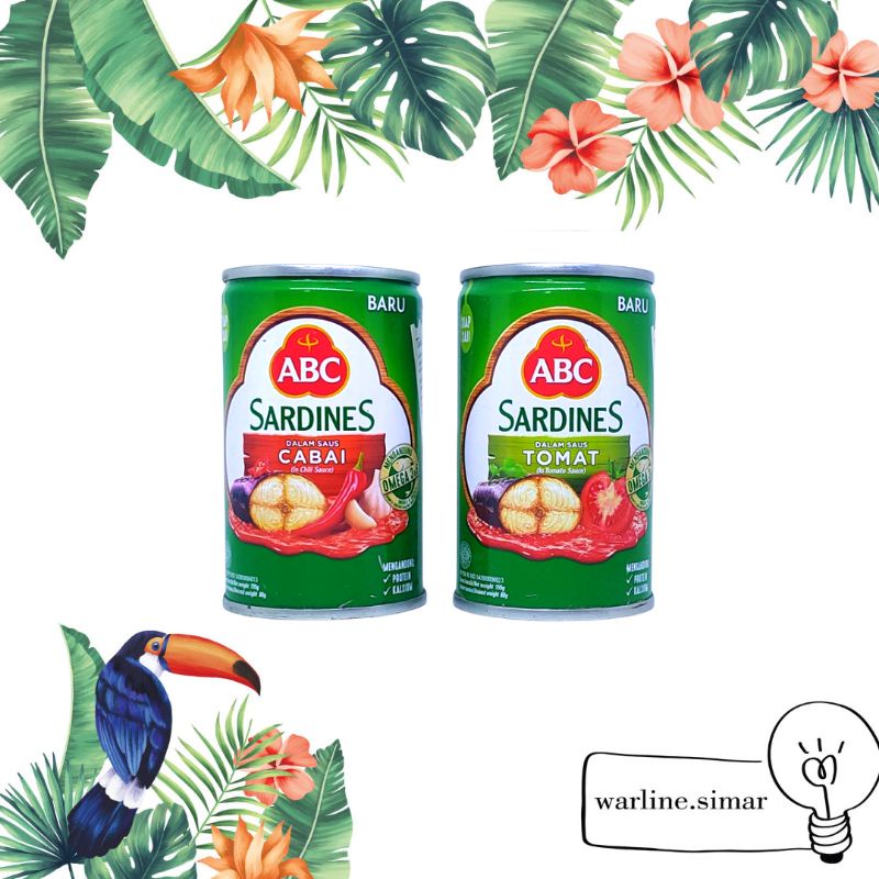 Jual Sarden ABC Saos Tomat Saus Cabe Cabai Sardines ABC 425gr | Shopee ...