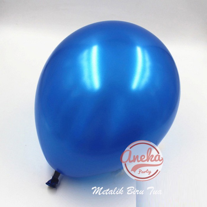 Jual Balon metalik Biru Tua / Balon latex / Balon Metalik 12 inch ...