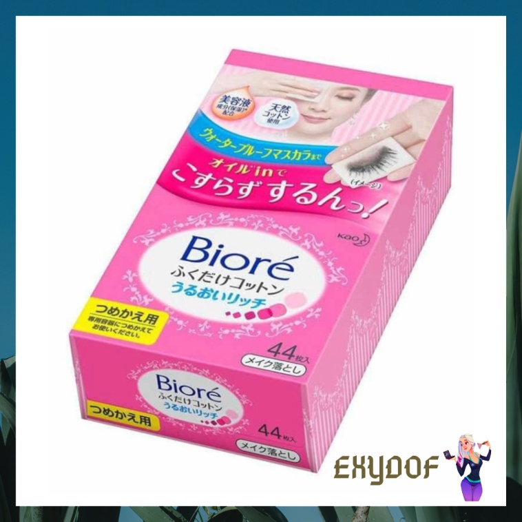 Jual BIORE MAKEUP REMOVER CLEANSING OIL SHEET REFILL 44'S TERBAIK ...