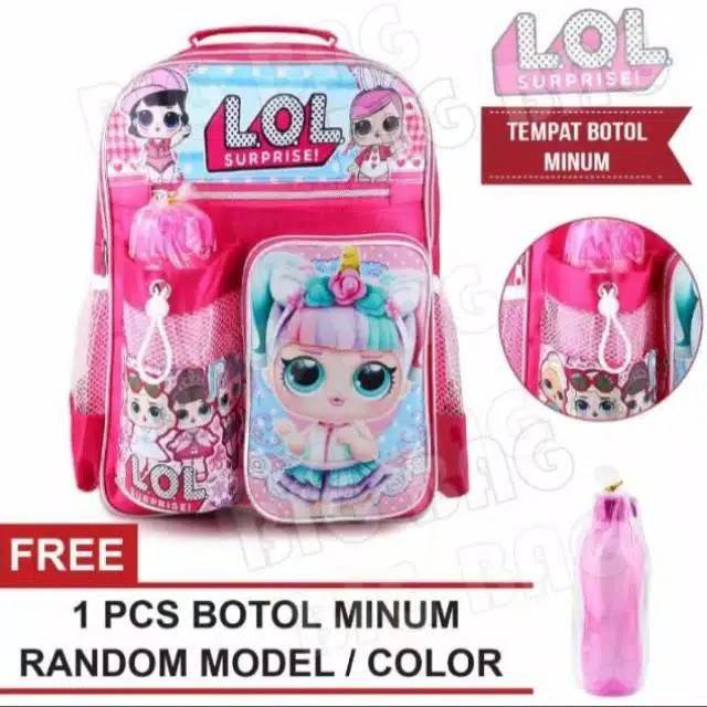 Jual Tas ransel anak perempuan gratis botol minum tas sekolah anak TK SD tas ransel anak ...