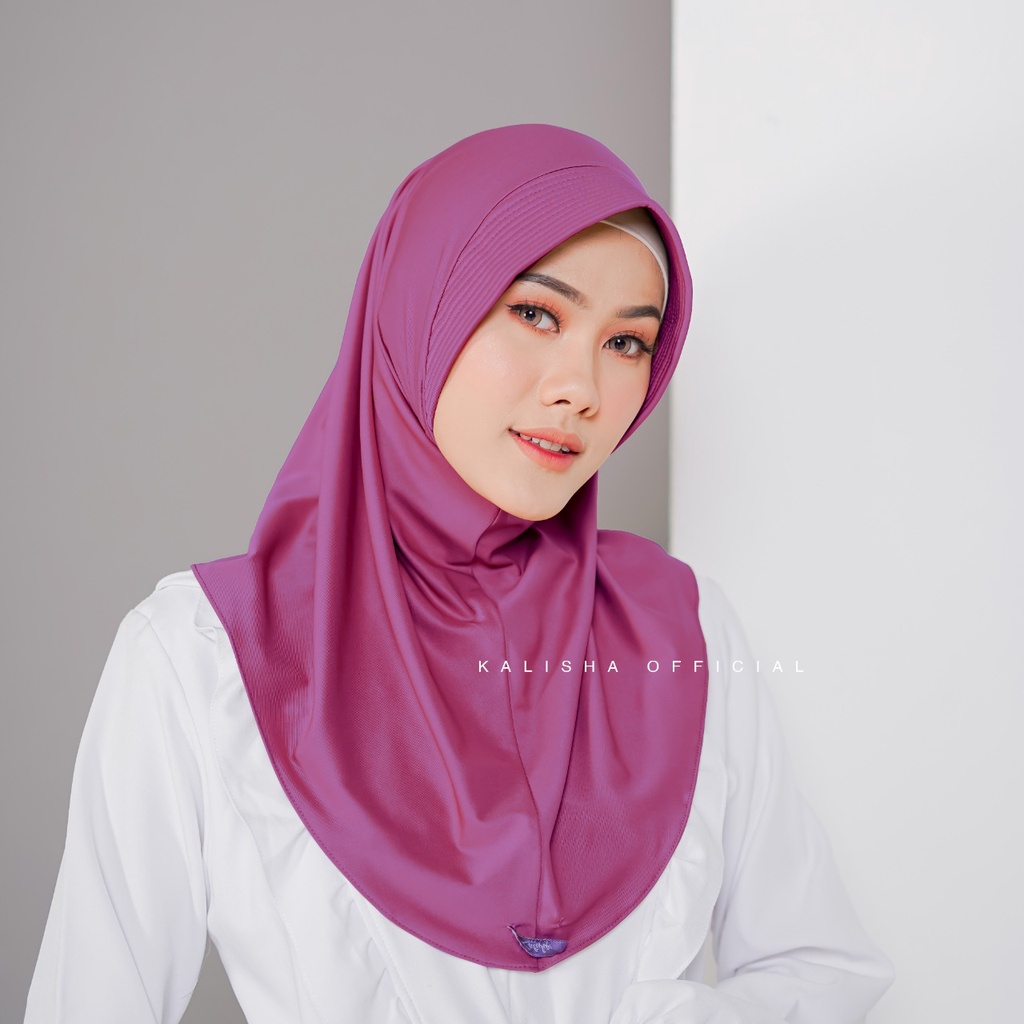 Jual Kalisha - Kerudung Sporty Bergo Hamidah Jilbab Sport Jilbab Instan ...
