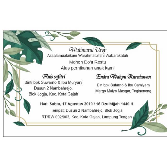 Jual Undangan mini murah untuk bingkisan / nasi box | Shopee Indonesia