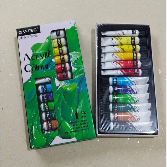 Jual CAT ACRYLIC vtec 12 WARNA V TEC TUBE VT 612/A (CODE 2619 88 ...