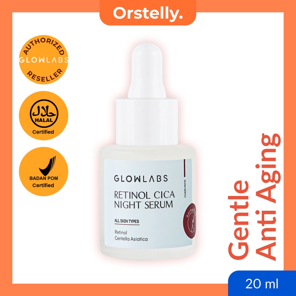 Jual Glowlabs - Retinol Night Cica Serum (Anti Aging, Mencerahkan, Obat ...
