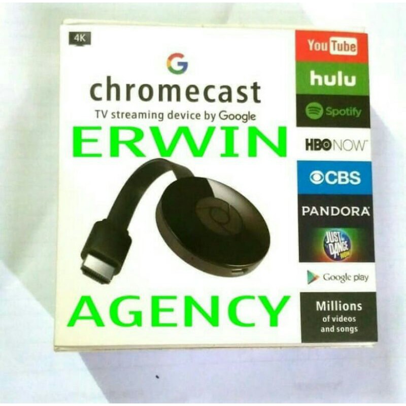 Jual Chromecast 4K Anycast Miracast Mirror DLNA Airplay Wifi | Shopee ...
