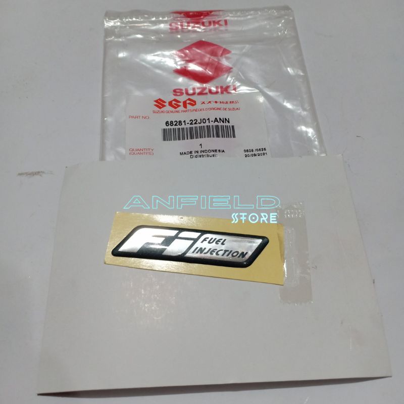 Jual Emblem Sticker Suzuki Fi Fuel Injection original SGP | Shopee ...